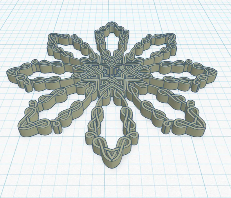 Celtic Snowflake 23 by Peter Ennist | Download free STL model ...