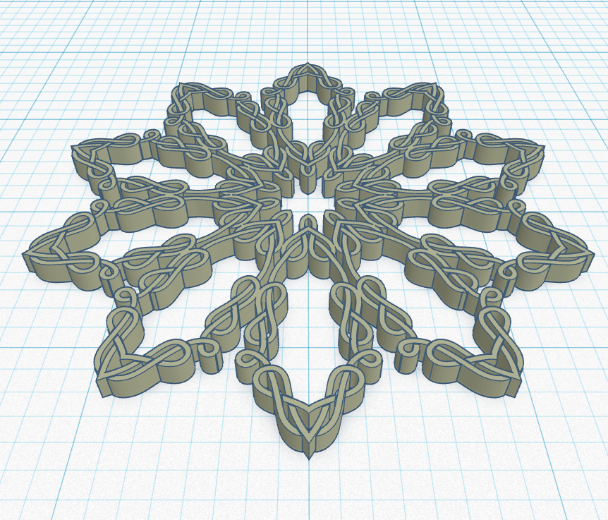 Celtic Snowflake 24 by Peter Ennist | Download free STL model ...