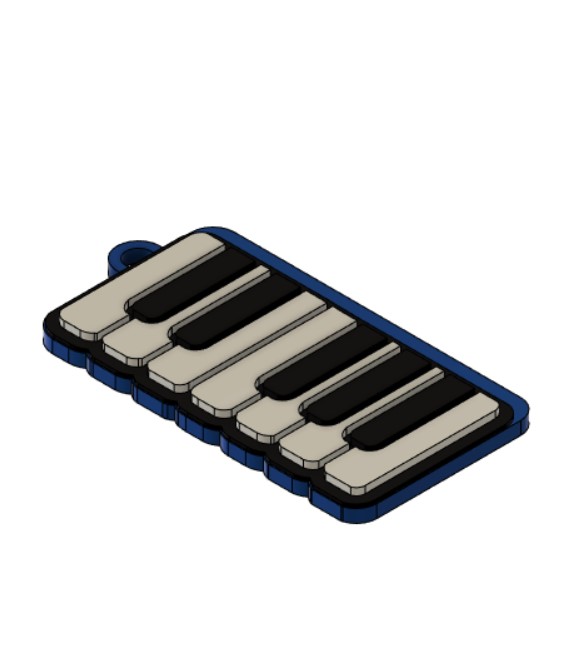 LLAVERO PIANO / PIANO KEYCHAIN by Malku Ecuador | Download free STL ...