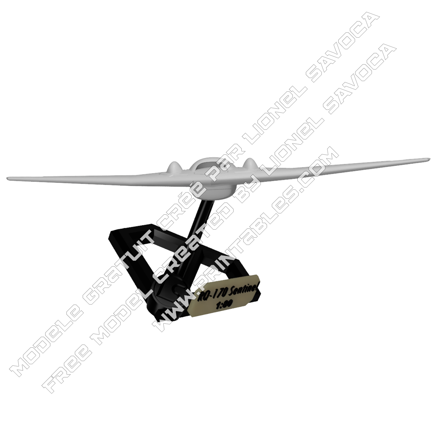 Lockheed Martin RQ-170 Sentinel - 1:80 scale por Lionel SAVOCA ...