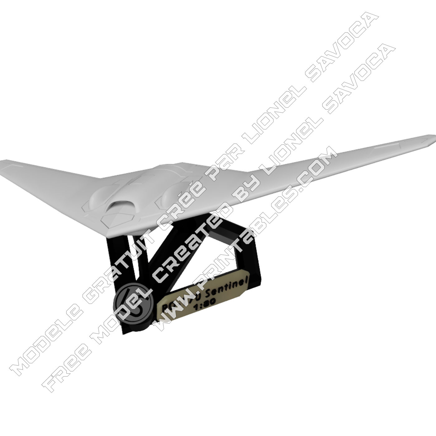 Lockheed Martin RQ-170 Sentinel - 1:80 scale por Lionel SAVOCA ...