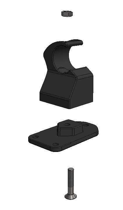 bar table clamp fixture / Klemmlager Stehtische by PL | Download free ...