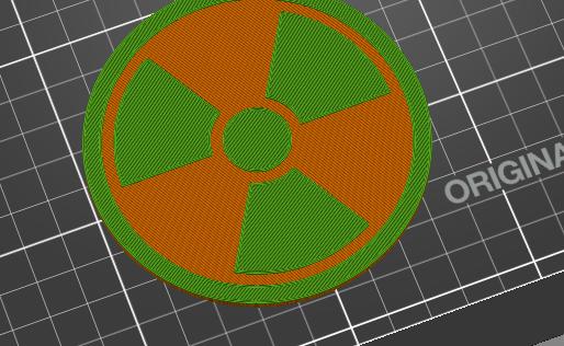 Coaster Radioactive Hazard Symbol by hpeterka | Download free STL model ...