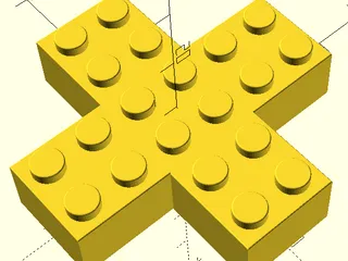 Plus/Cross Shaped Lego-Compatible Bricks - 6x6 and 8x8 by Frederik ...