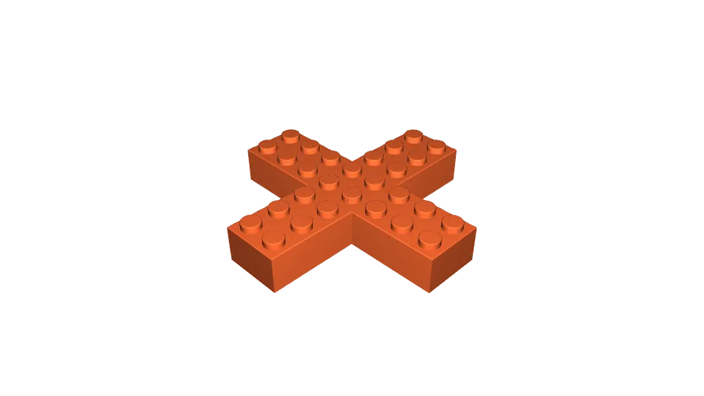 Plus/Cross Shaped Lego-Compatible Bricks - 6x6 and 8x8 by Frederik ...