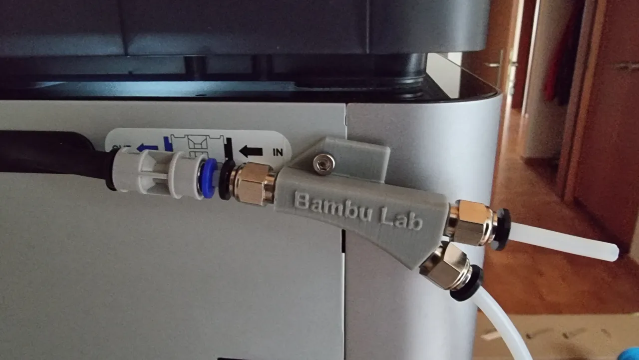 Bowden Tube Y-Splitter with PC4-M6 Connections and Attachment by ...