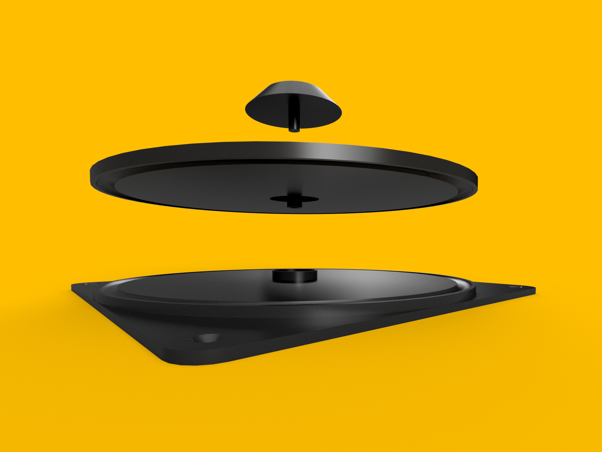 Turntable spool holder by Fikcja | Download free STL model | Printables.com