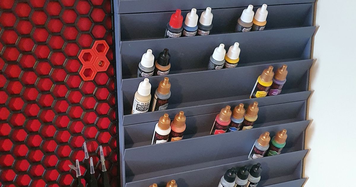 Modular Paint Rack for Valejo, Army Painter and similar bottles by ...