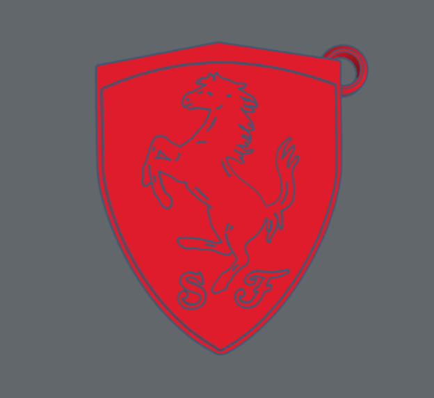 Keychain Ferrari by Edoardo | Download free STL model | Printables.com