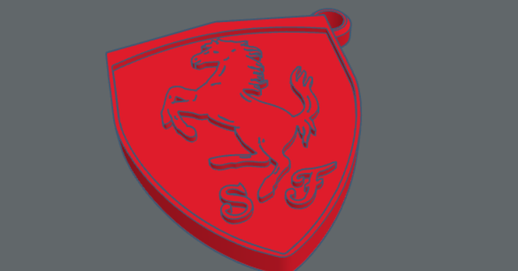 Keychain Ferrari by Edoardo | Download free STL model | Printables.com