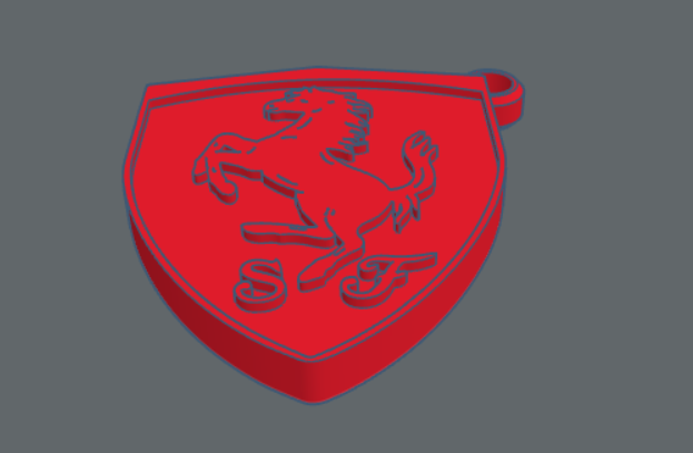 Keychain Ferrari by Edoardo | Download free STL model | Printables.com