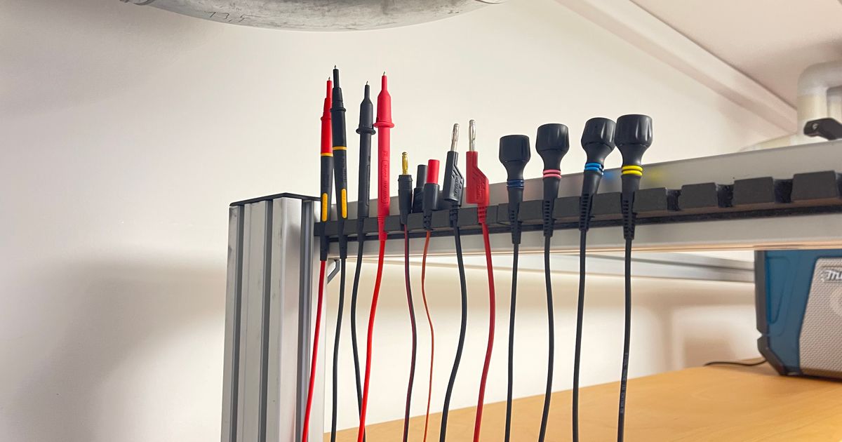 Parametric probe and cable hanger for aluminium profile by Sören ...