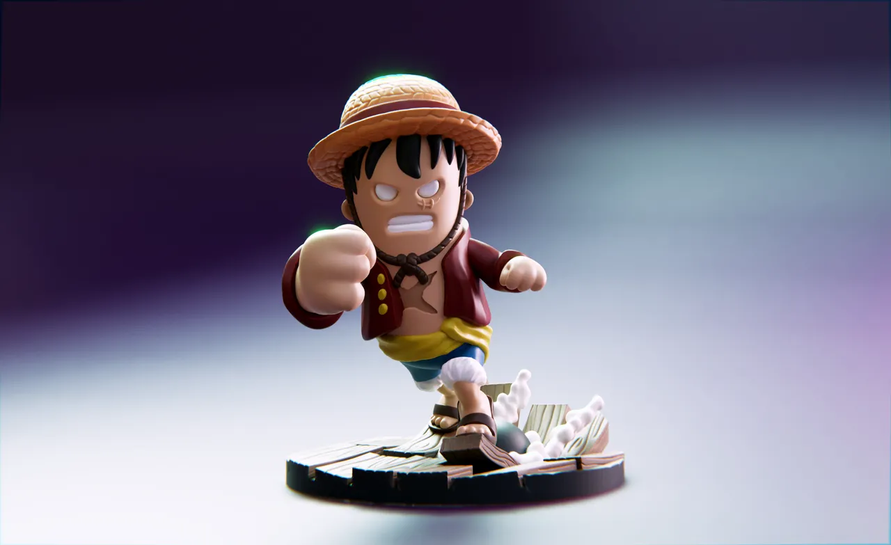 Mini Luffy diorama by Wekster | Download free STL model | Printables.com