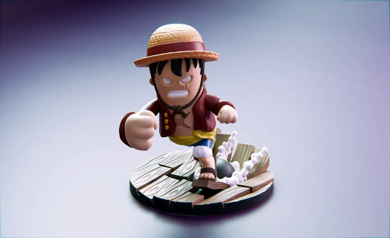 Mini Luffy diorama by Wekster | Download free STL model | Printables.com