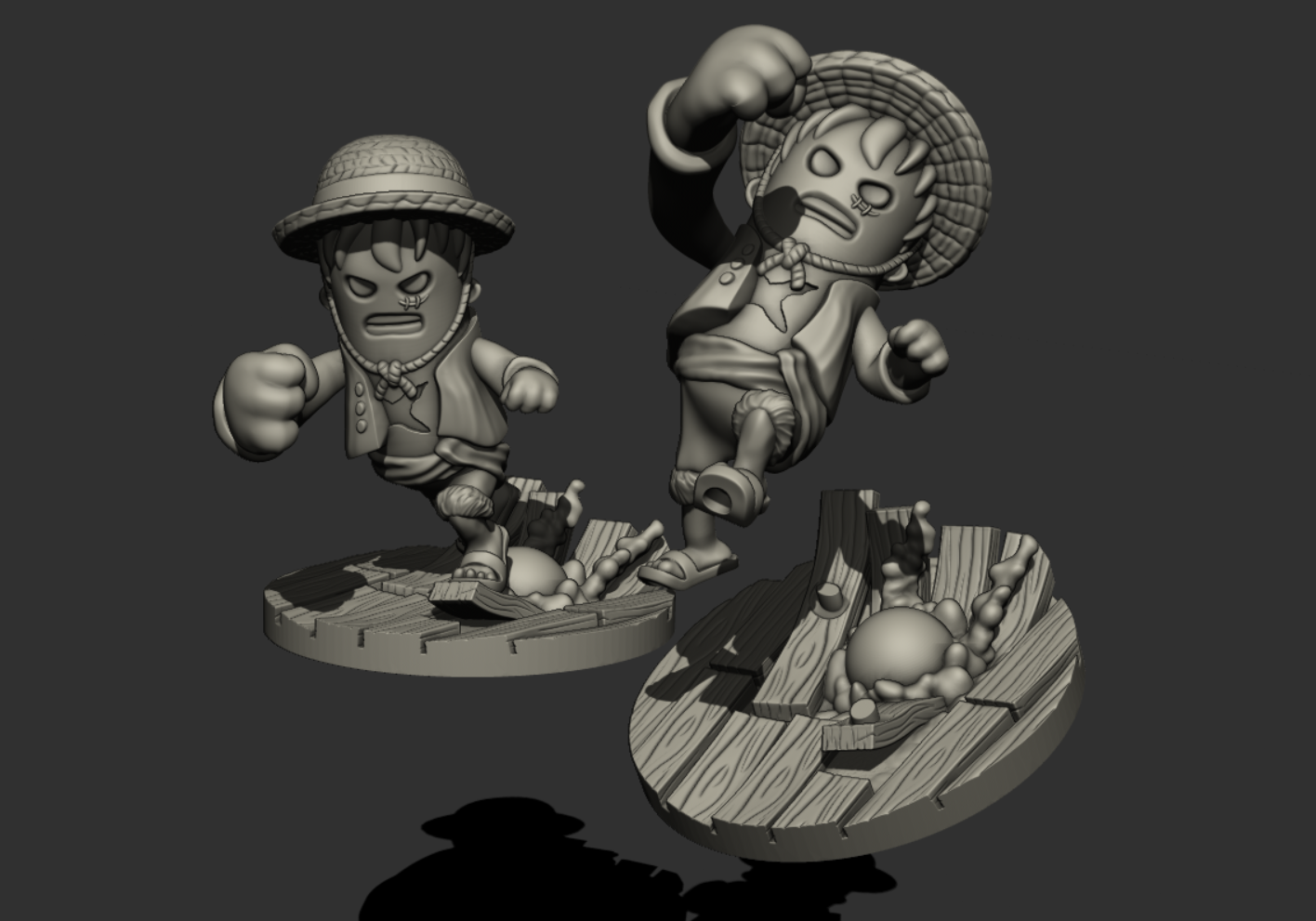 Mini Luffy diorama by Wekster | Printables Store