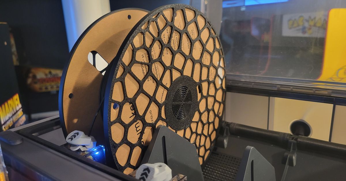 Bambu Lab AMS Slim Carboard Spool Adapters w/ Desiccant Holder by ...