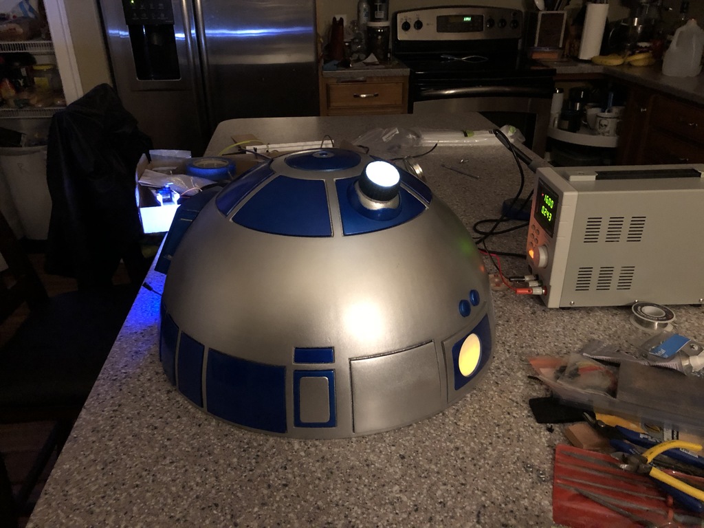 R2-D2 Teeces Marcduino MrBaddely HoloServo Mount by Eebel | Download free STL model | Printables.com