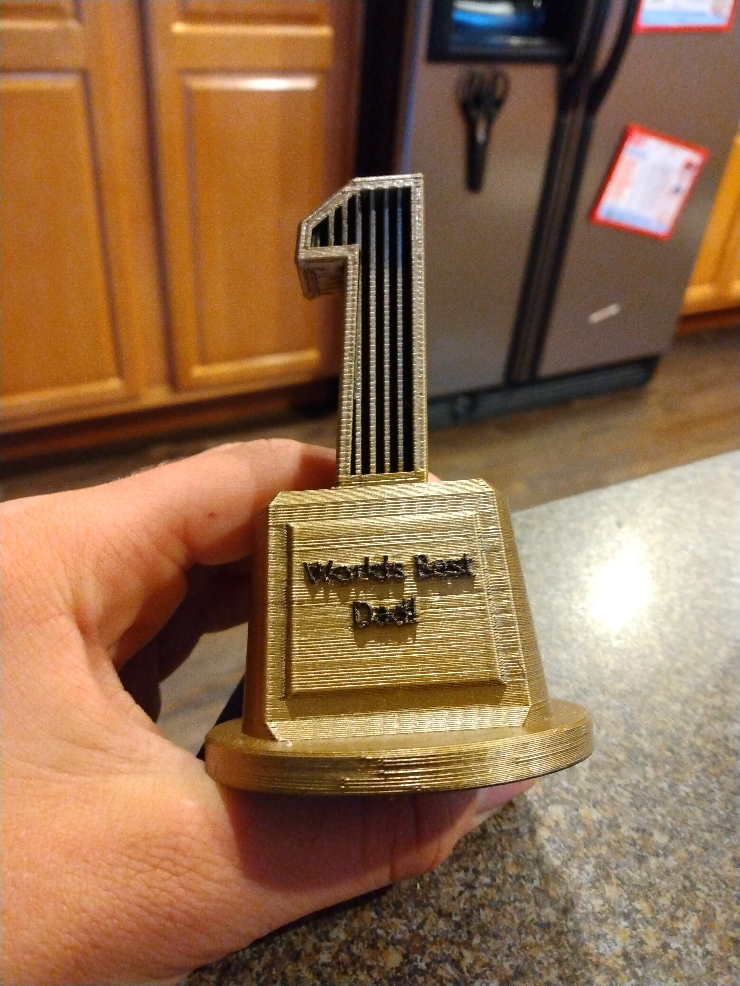 worlds best Dad trophy by Computerguy | Download free STL model ...