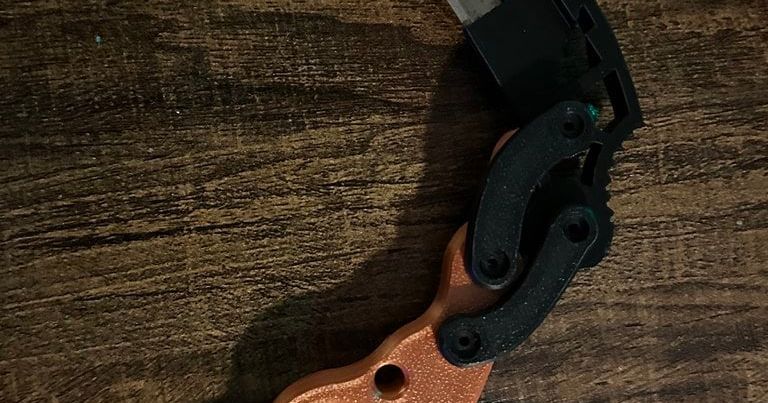 Collapsing Karambit Utility Blade by Utility Blade Builds | Download free STL model | Printables.com