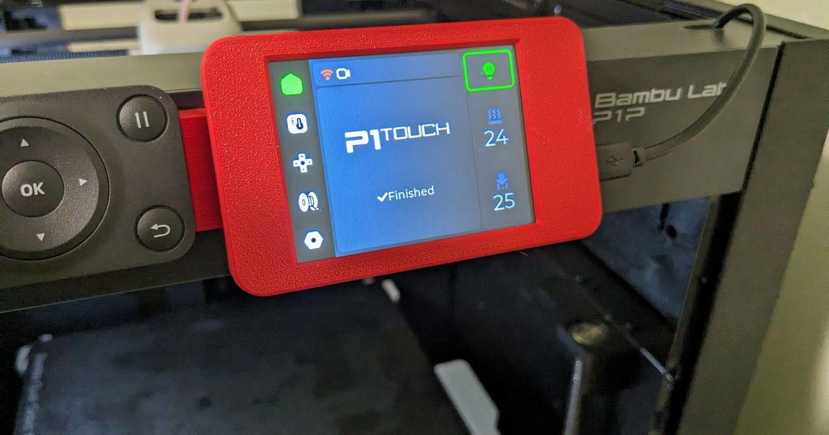 xtouch slim screen mount von Geoff Pedder | Kostenloses STL-Modell ...