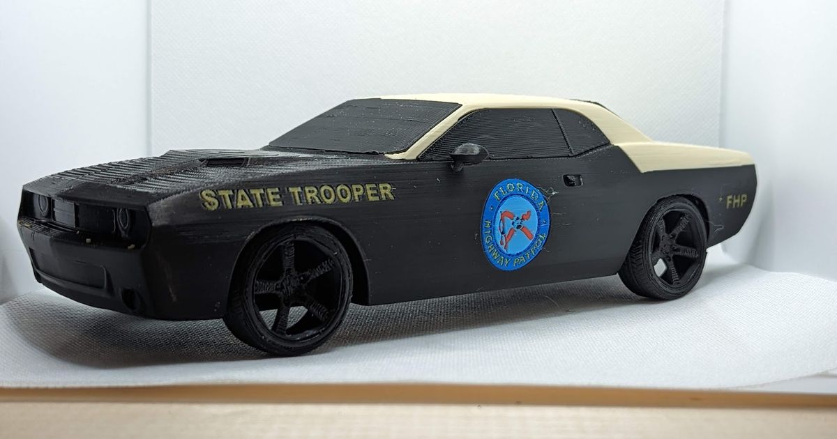 Dodge Challenger Florida State Trooper by MadMax | Download free STL ...
