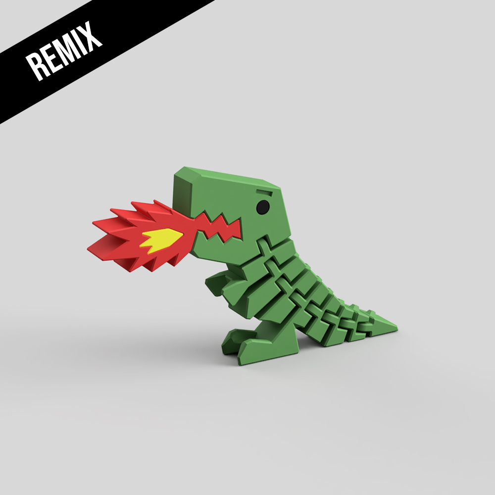 [REMIX] Flexi-Rex or Flexi-Dragon? by TWB | Download free STL model ...
