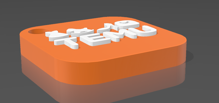 Temu logo keychain by VRsculpts | Download free STL model | Printables.com