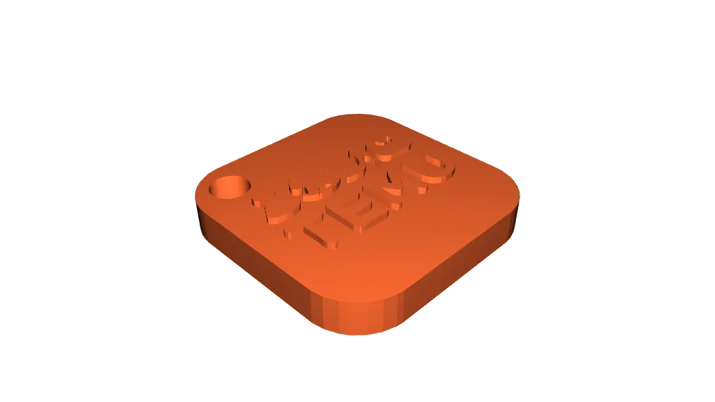 Temu logo keychain by VRsculpts | Download free STL model | Printables.com