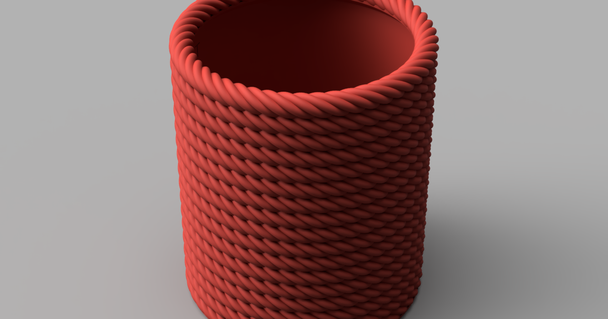 NautiCup - Rope Pencil Holder (1 Compartment) by Marco Markl | Download ...