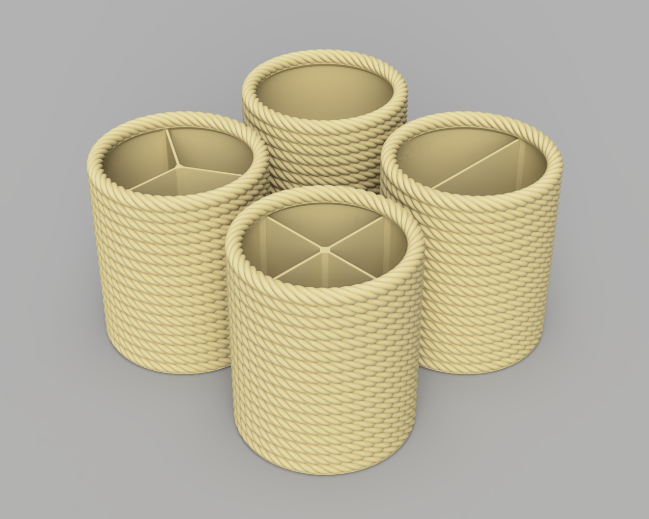 NautiCup - Rope Pencil Holder (4 Compartments) by creolet.com - Marco ...