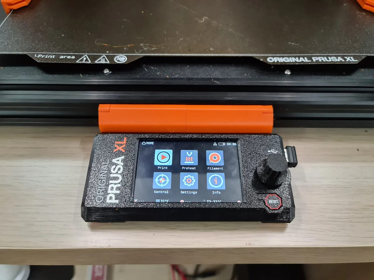 Prusa XL series: Flat LCD mount to enable enclosure doors by ...