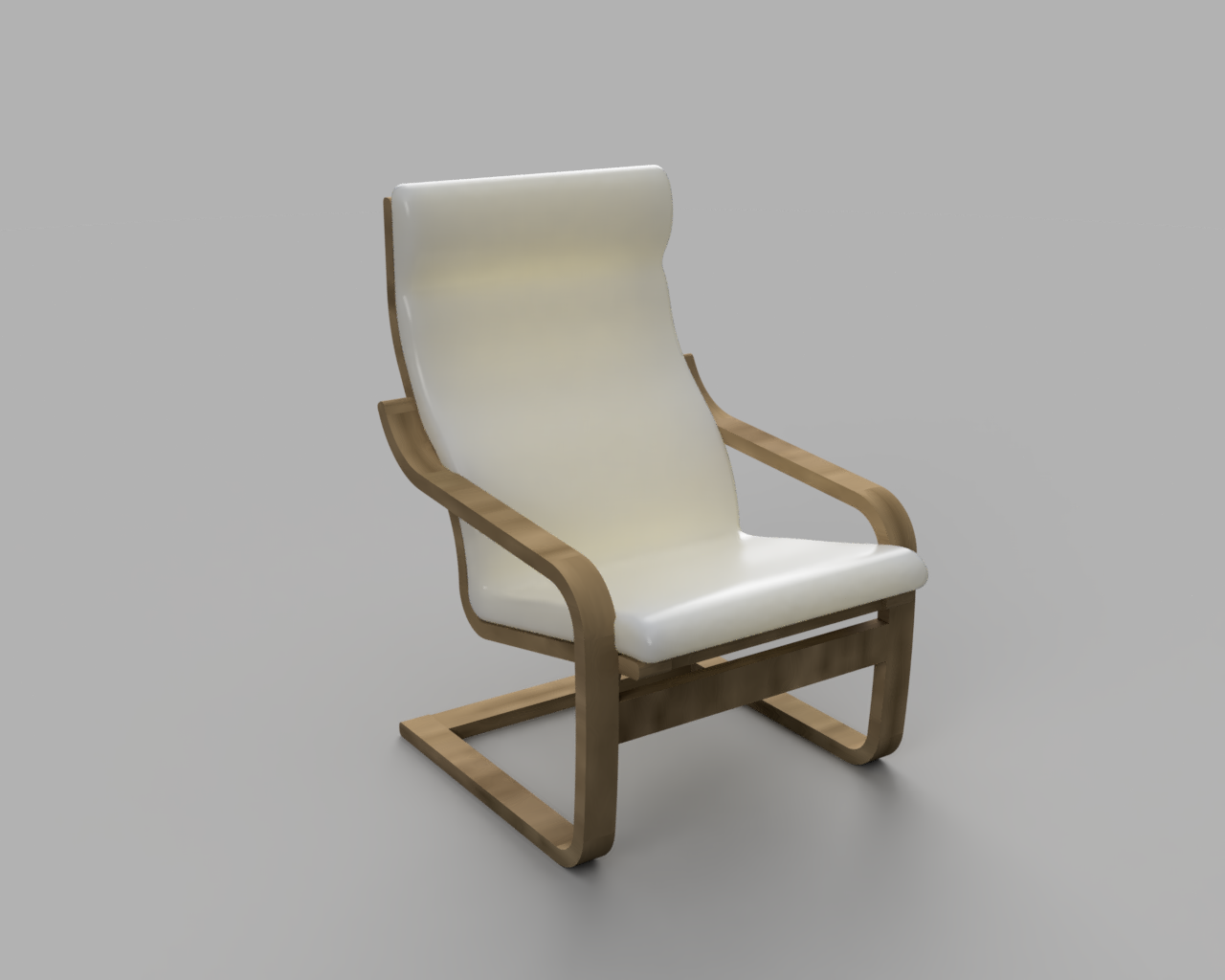 Doll House Ikea Poang Arm Chair 1:12 by Elitail | Download free STL ...