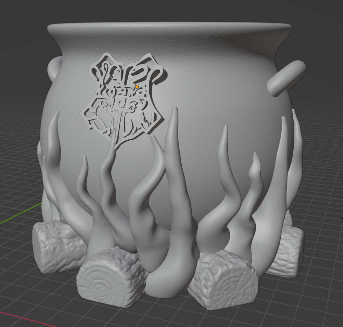 Hogwarts Flaming Cauldron by Magician | Download free STL model ...