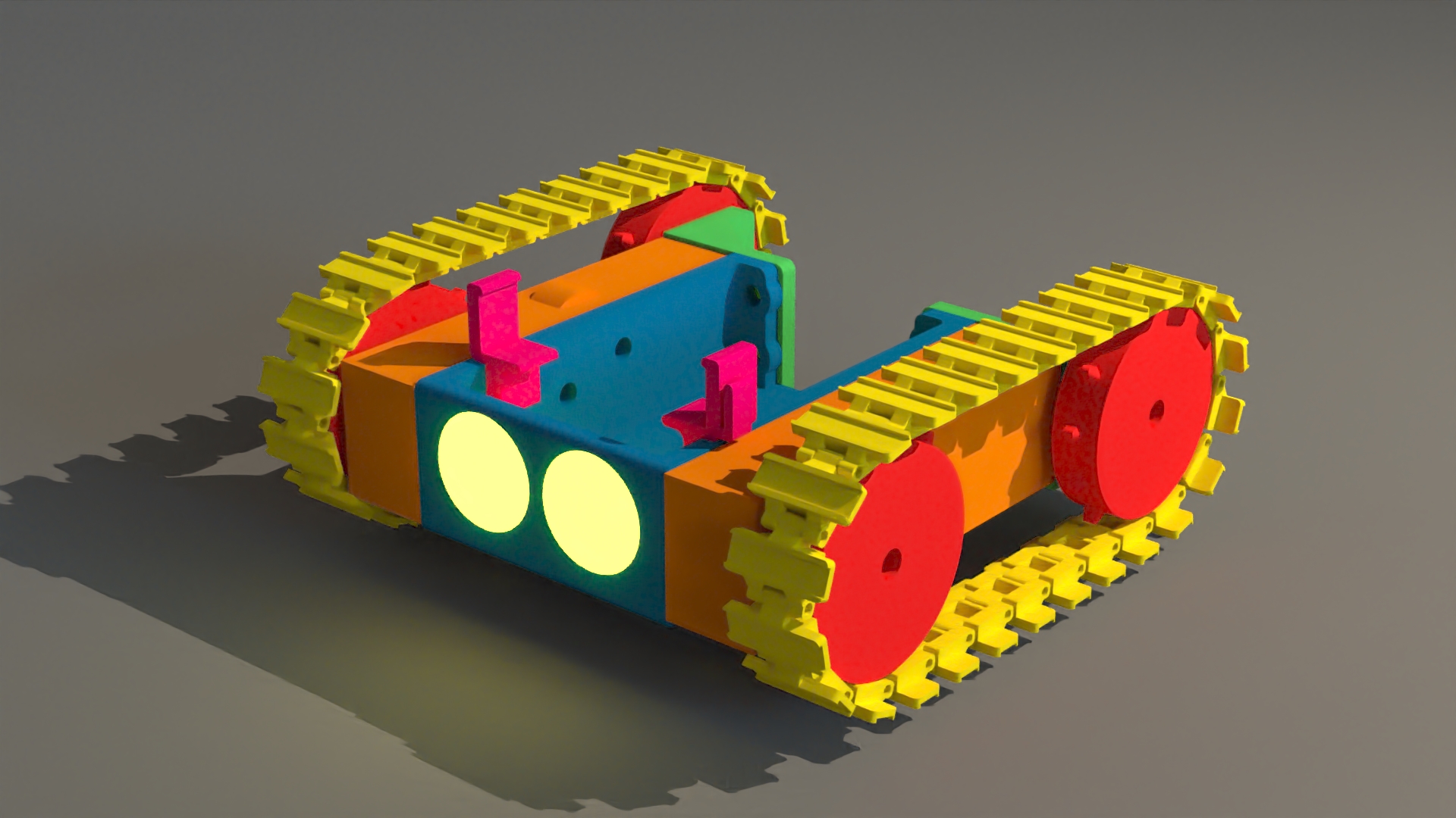 Rc Tracked Robot By Floppy Lab Download Free Stl Model