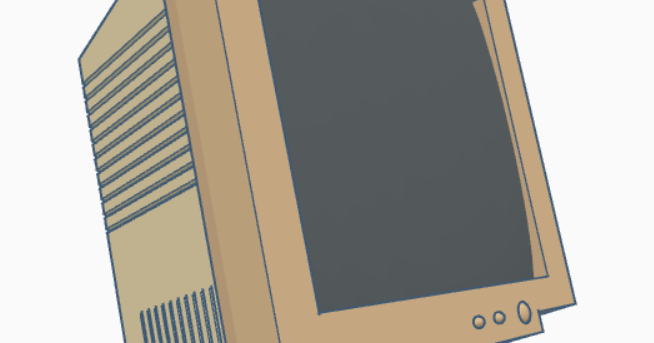 Miniature Oldschool PC Monitor by Keith Heinz | Download free STL model ...