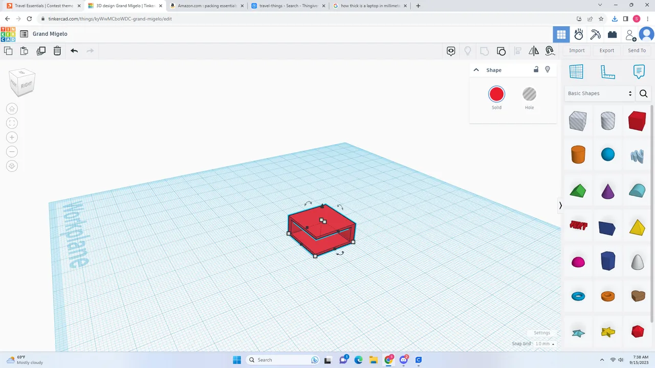 Corner protecter for laptop V1 by ... | Download free STL model ...