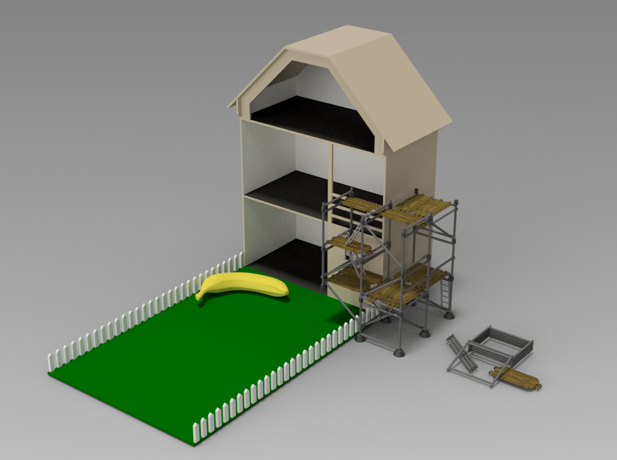 Mini Scaffolding (outside the 'Dollhouse' box) by Joker | Download free STL model | Printables.com