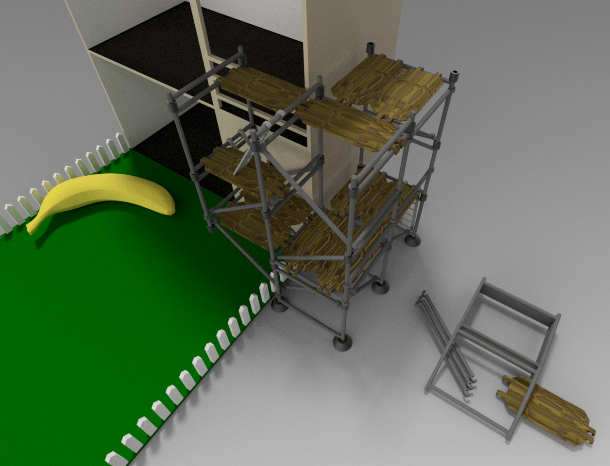 Mini Scaffolding (outside the 'Dollhouse' box) by Joker | Download free STL model | Printables.com