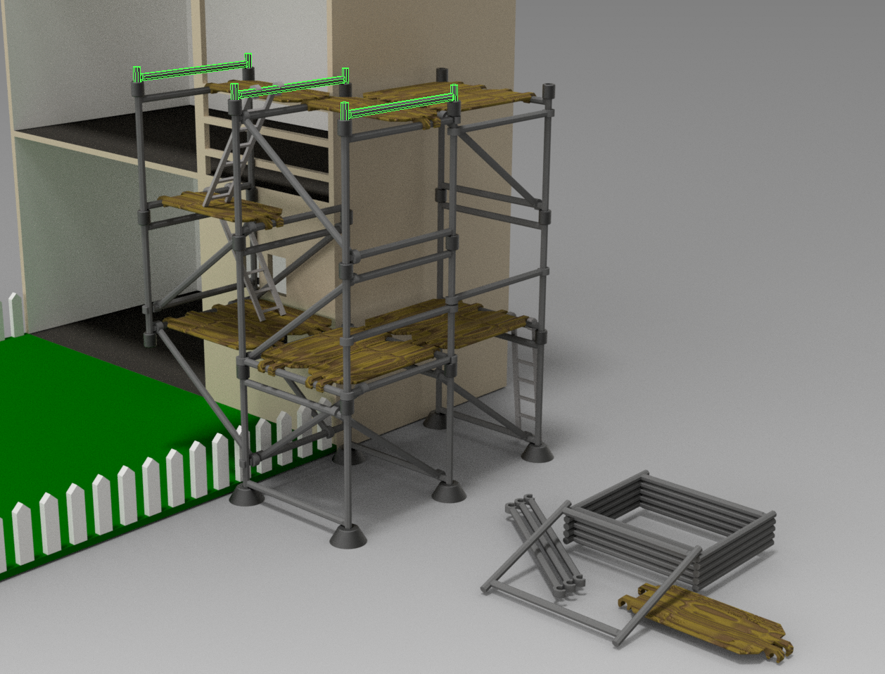 Mini Scaffolding (outside the 'Dollhouse' box) by Joker | Download free ...