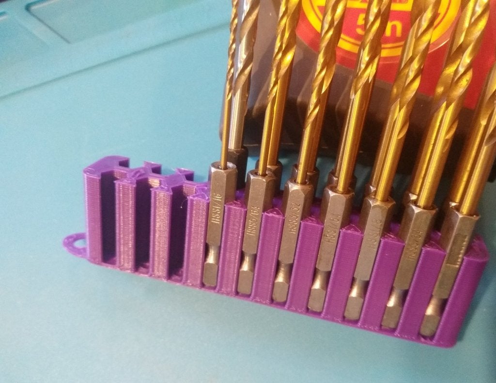 Hex Shank Bit Holder Parametric with Tab option remix por ...