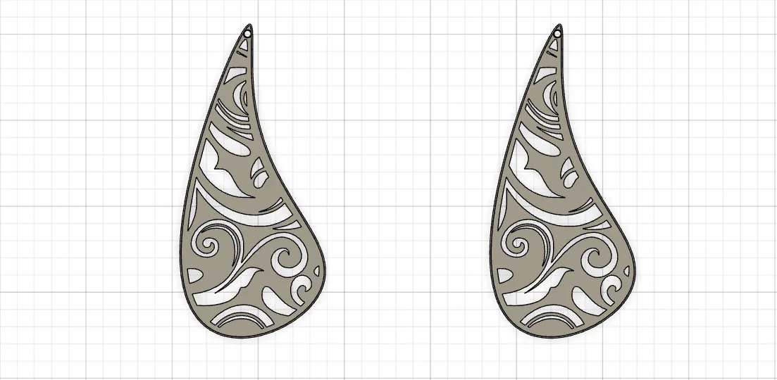Earrings by Diana P | Download free STL model | Printables.com