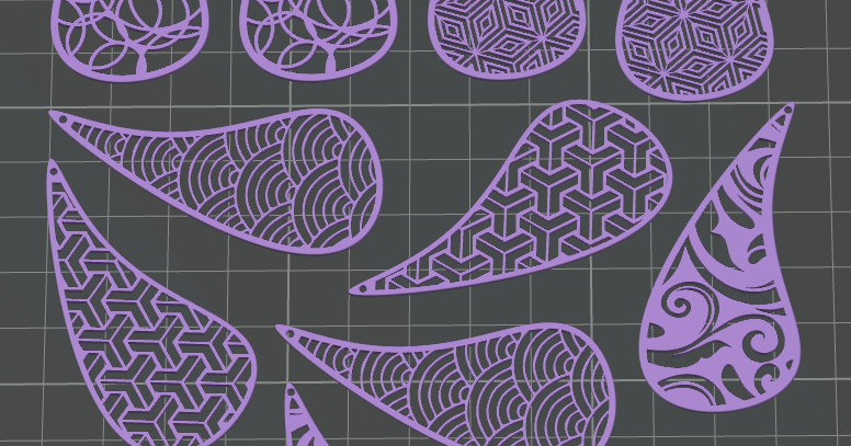 Earrings by Diana P | Download free STL model | Printables.com