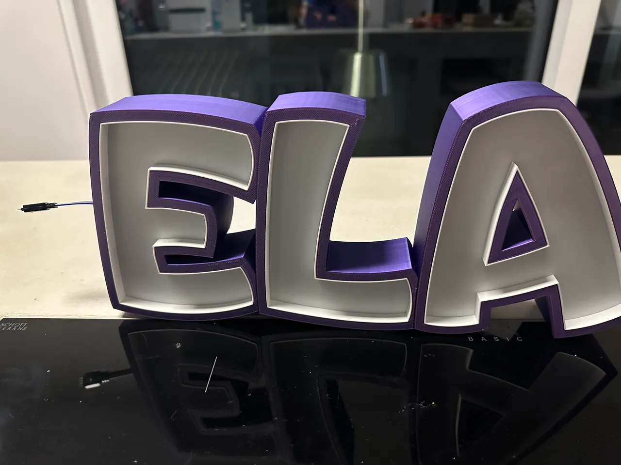 ELA LED- Namenslampe (Name lamp) by T-D3SIGN | Download free STL model ...