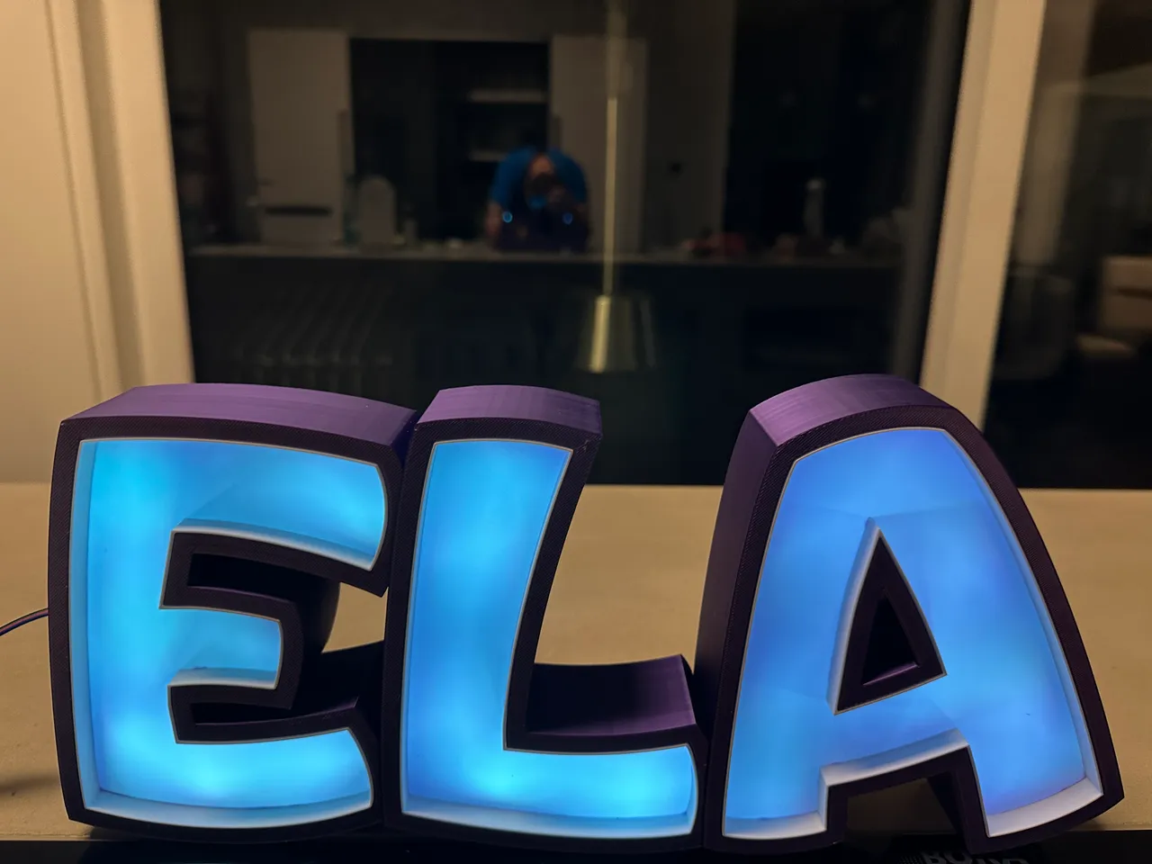ELA LED- Namenslampe (Name lamp) by T-D3SIGN | Download free STL model ...
