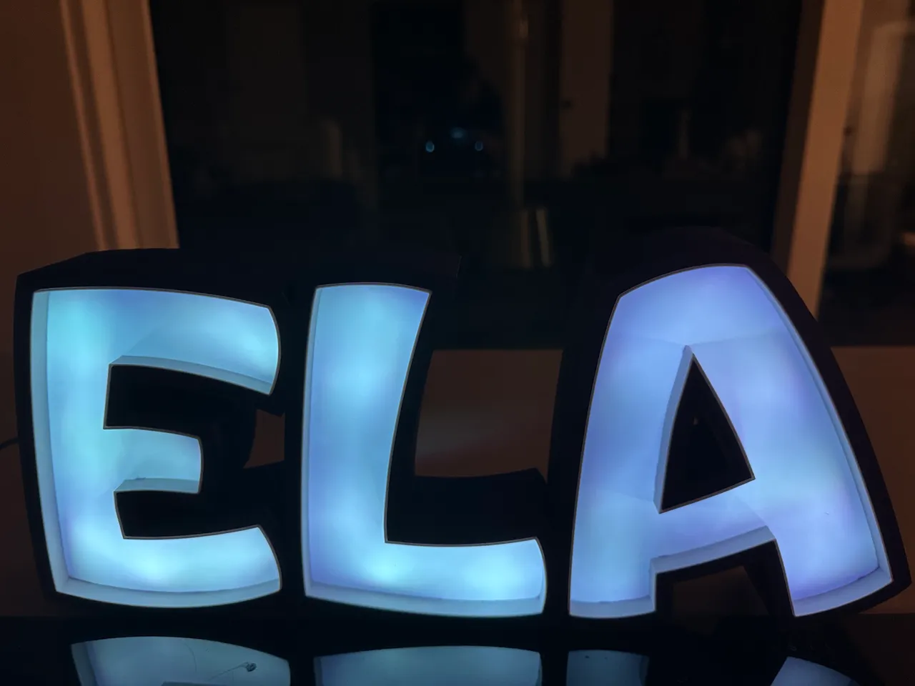 ELA LED- Namenslampe (Name lamp) by T-D3SIGN | Download free STL model ...
