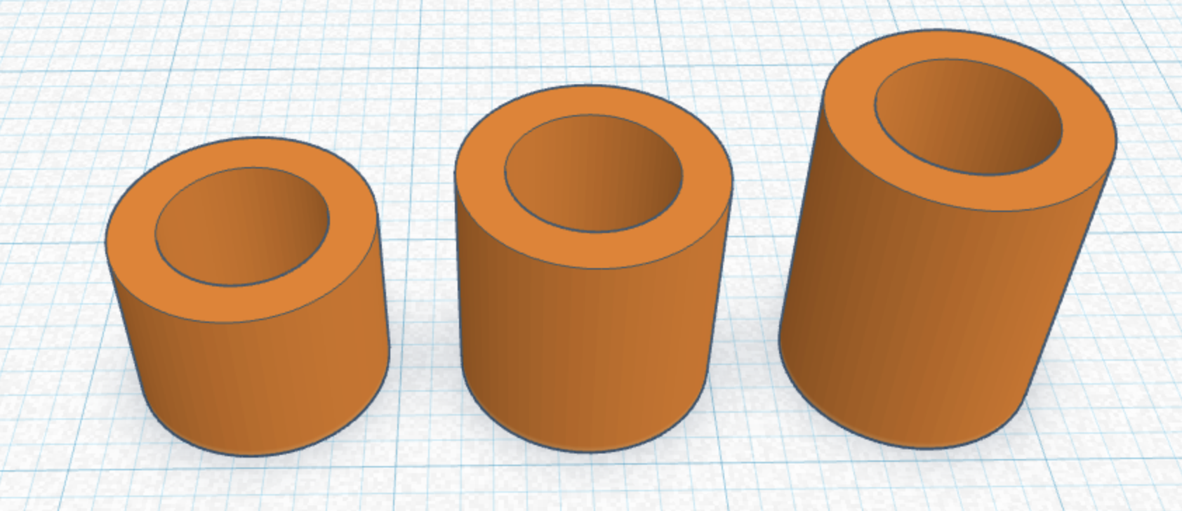 Spacers with 5mm bore - 6/8/10mm height by Maurício Pessoa | Download ...