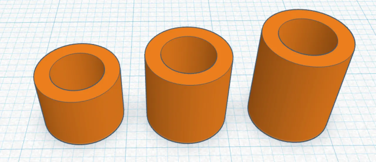 Spacers with 5mm bore - 6/8/10mm height by Maurício Pessoa | Download ...