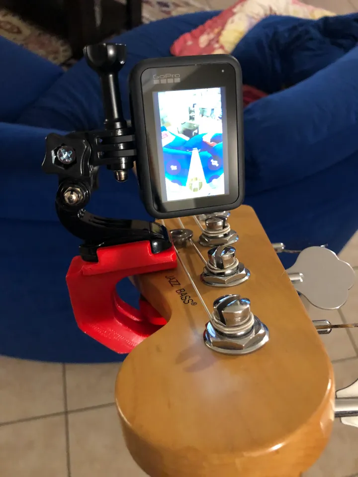 GoPro Bass/Guitar headstock clip by Alpino76 | Download free STL model ...