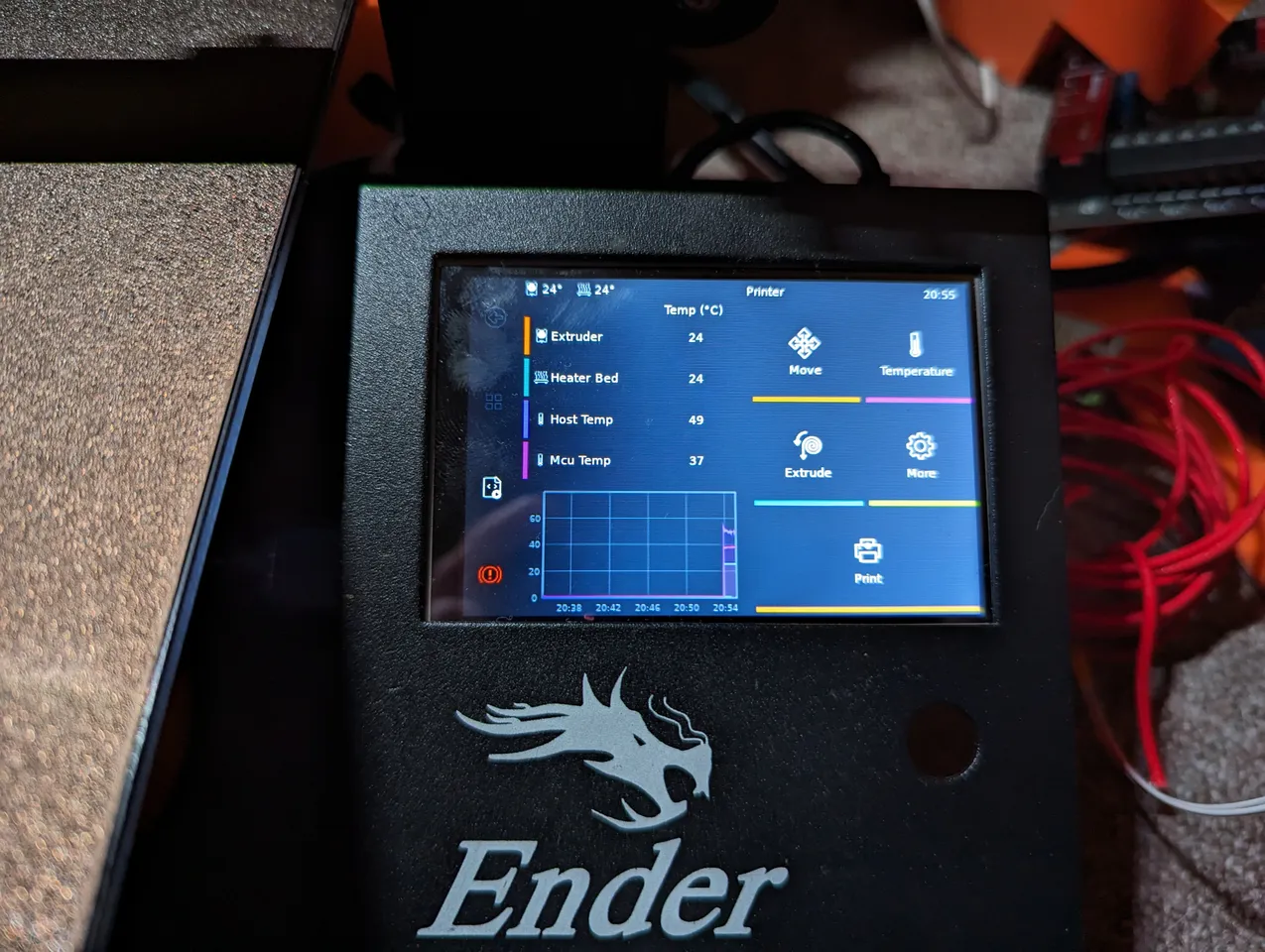 Raspberry Pi and 3.5TFT mount for Ender 3 by Si_22 | Download free STL ...