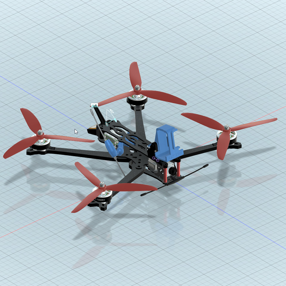 OXYM 7" Foldable FPV Frame - TPU Parts by M. Tops | Download free STL ...